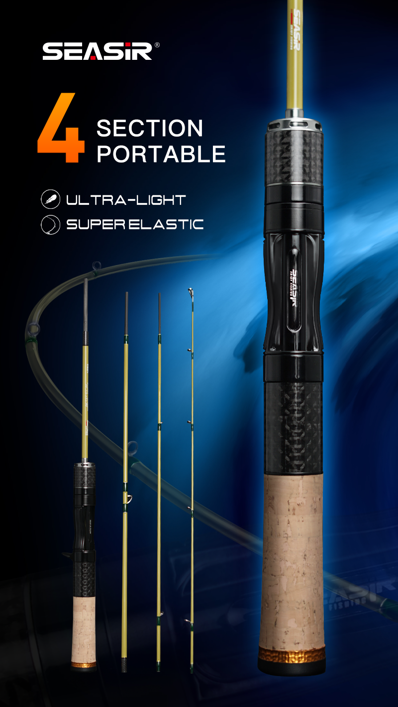Jual [OFFICIAL] SEASIR Silent Stream Joran Pancing, Travel Rod 4 Tips Ejection BFS 1.53/1.65M ...