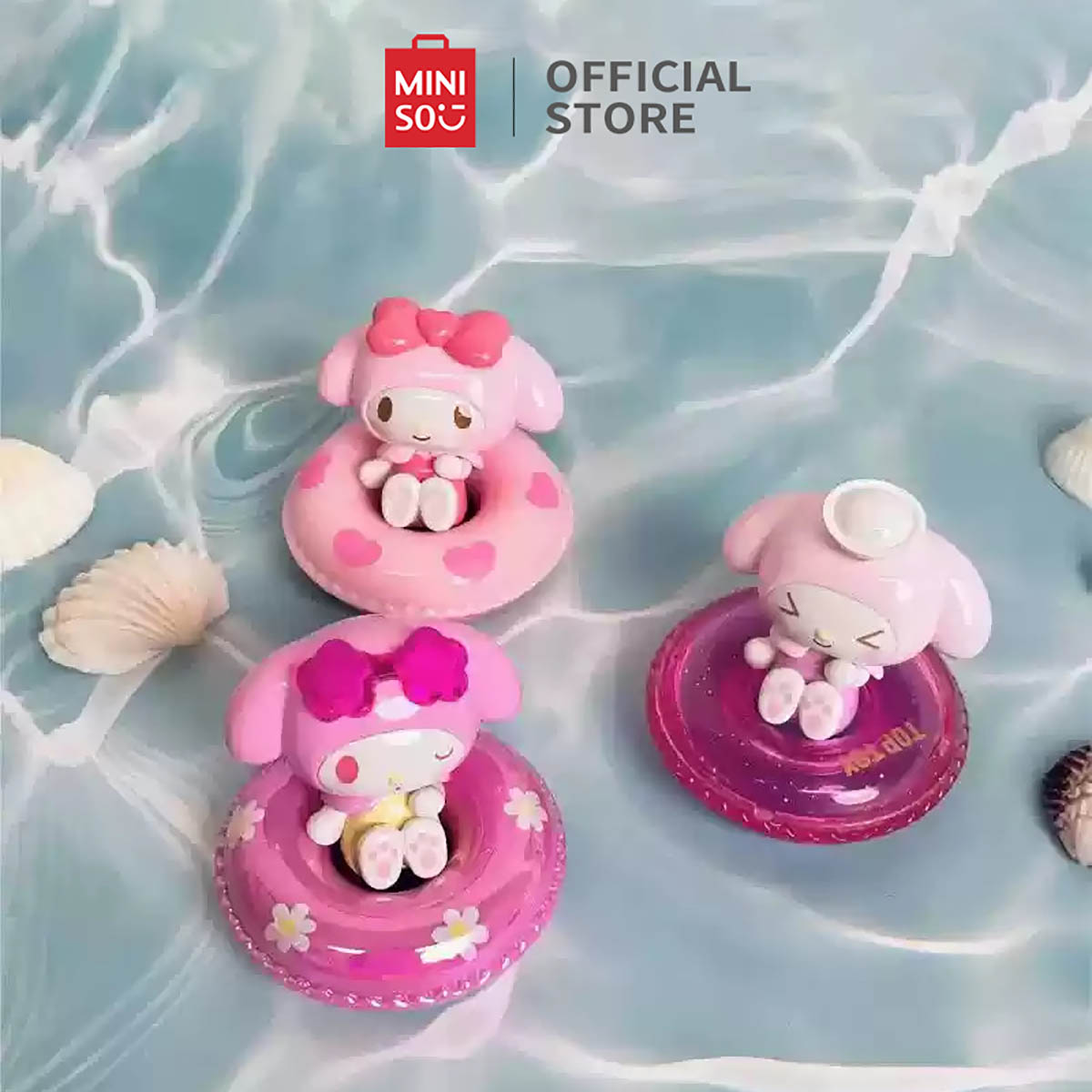 Jual Miniso x Sanrio Characters Kotak Buta Blind Box MINI Swim Ring ...