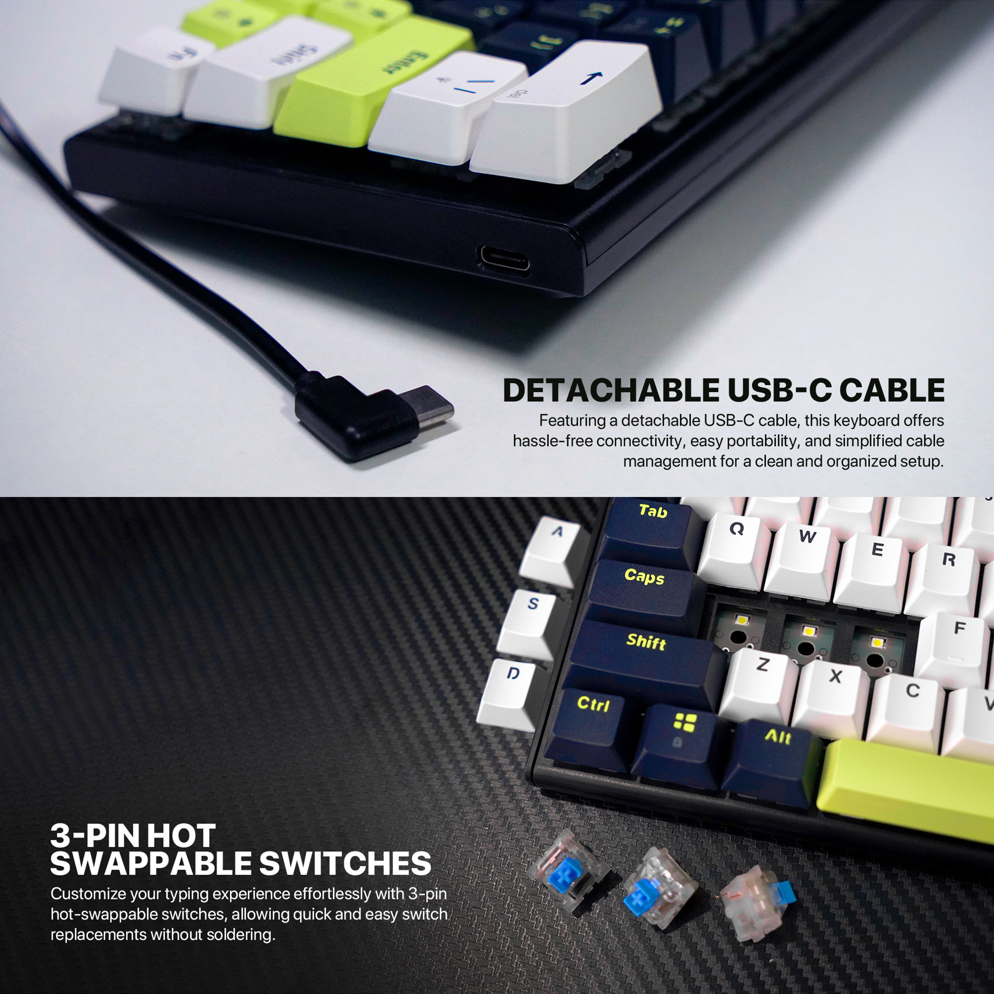 Jual Fantech ATOM MORI SERIES Keyboard Mechanical Gaming ATOM63 Layout ...