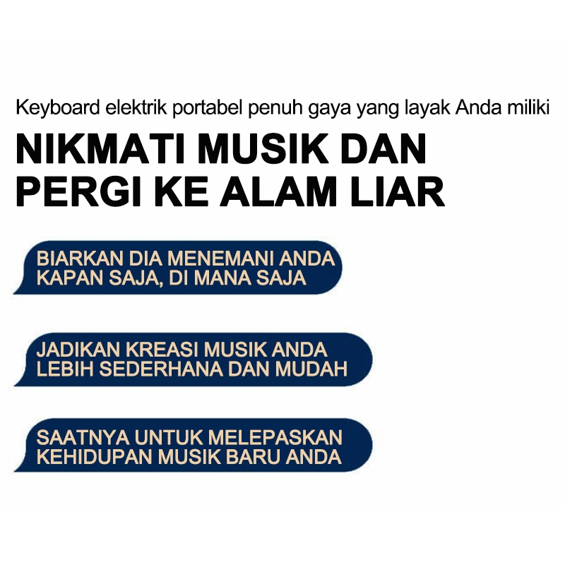 Jual Benston Music - Keyboard elektrik portabel profesional 61 tuts ...