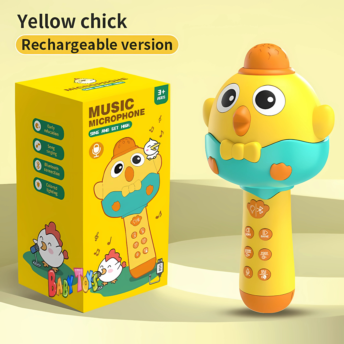 Jual BabyToys Mainan Mikrofon Edukasi Anak Mic Bluetooth Speaker ...
