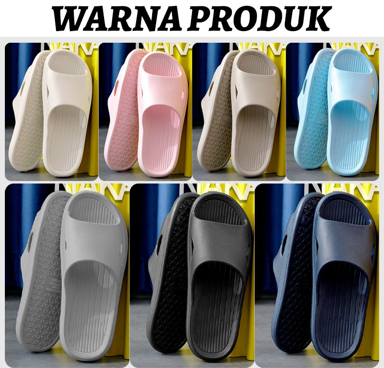 Jual NAKATA - Sandal Pria Wanita Kamar Rumah Sendal Karet Kamar Mandi ...