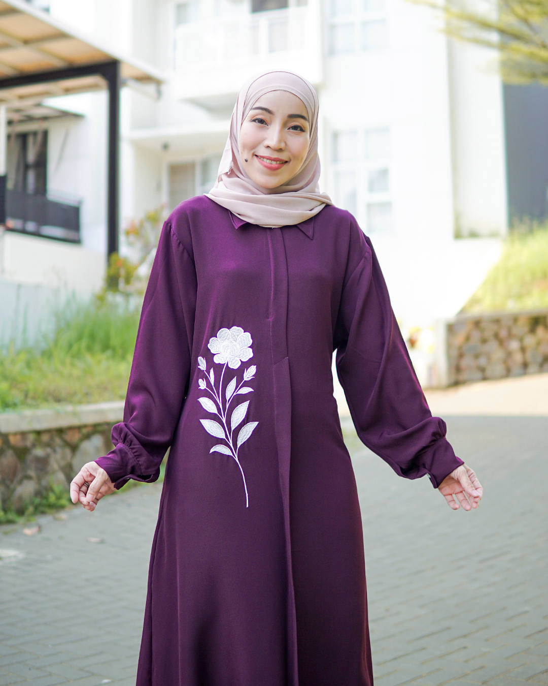 Jual Amie X Susi Esme Ziyana Dress Baju Gamis Daily Wanita Muslim Motif ...