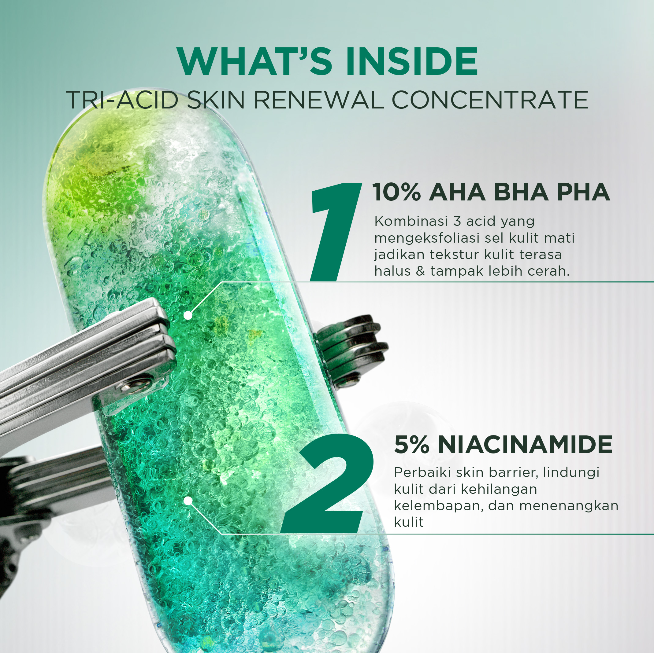 Jual GARNIER Tri Acid Renew Peeling Serum Exfoliasi Wajah - Glass Skin ...