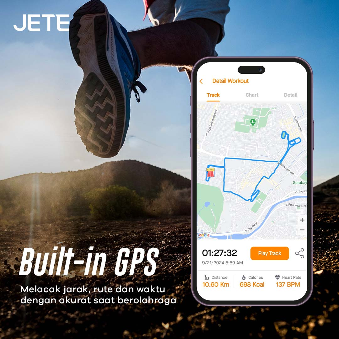 Jual JETE Smartwatch VOLT 1.43 Inch AMOLED Display Jam Tangan Running ...