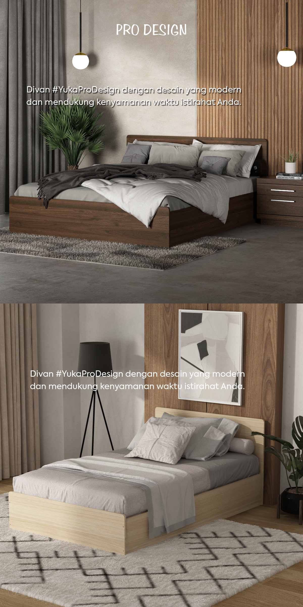 Jual Pro Design Yuka BD160 Neo Dipan / Tempat Tidur Double | Shopee Indonesia