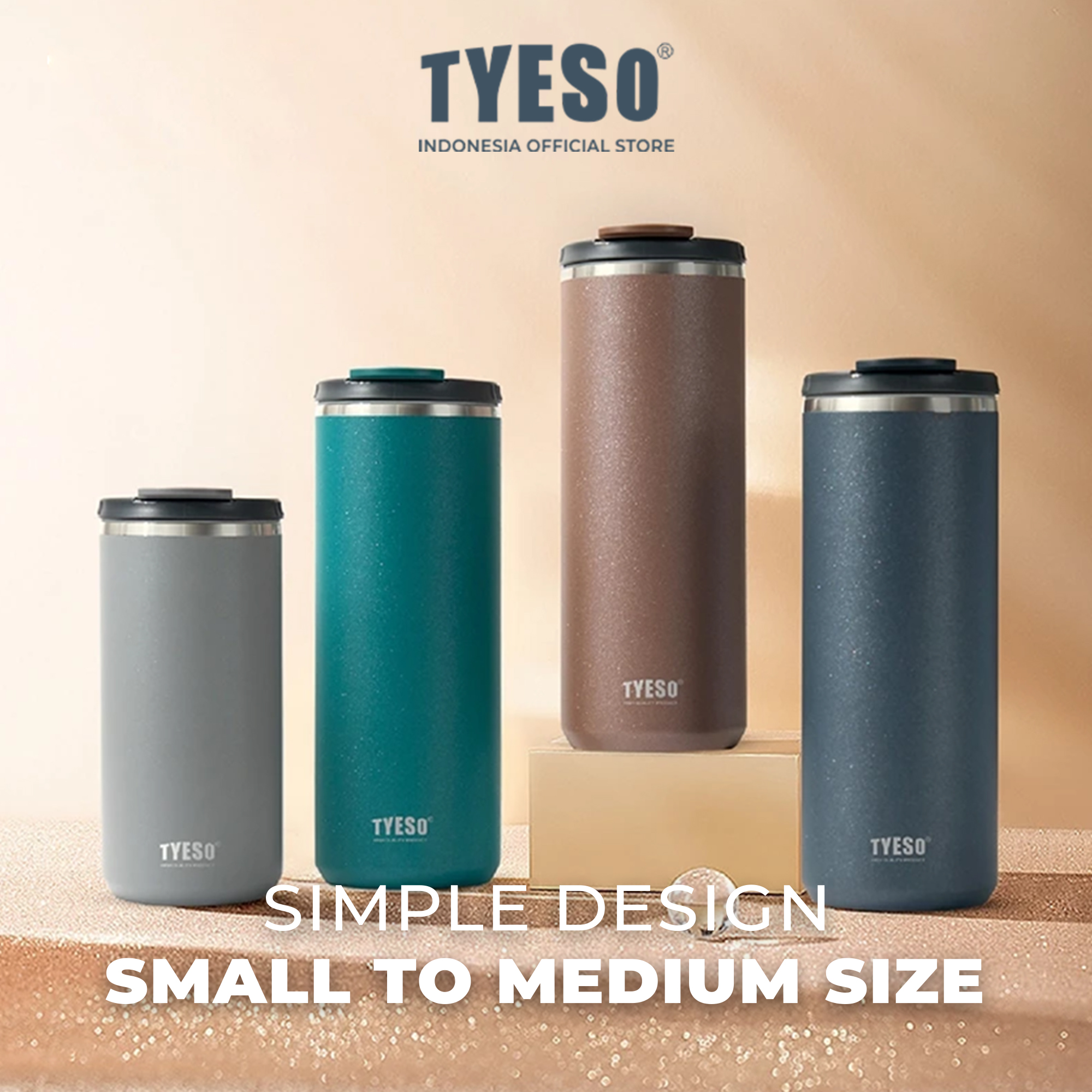 Jual Tyeso Tumbler Botol Minum 600 Ml Thermos Cup Portable Stainless ...