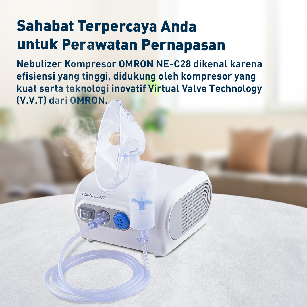 Jual Omron Compressor Nebulizer NE-C28 Alat Terapi Pernapasan | Shopee Indonesia