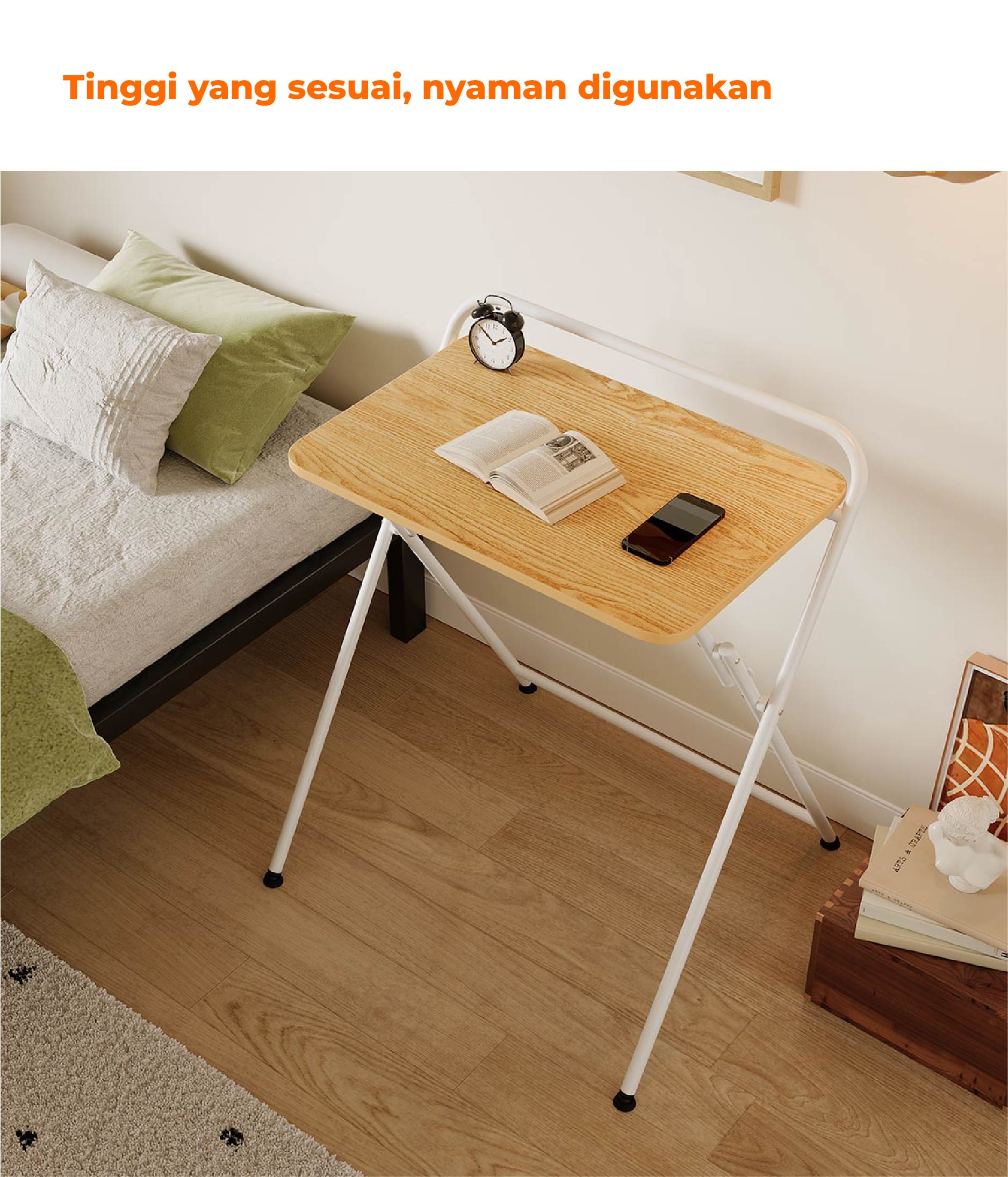 Jual Homedoki Meja Lipat Portable/Meja Belajar Lipat/ Meja Kerja/Meja Kantor/ Meja Laptop ...
