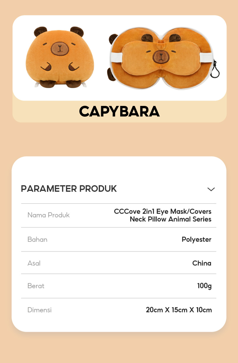 Jual OHSOME - CCCOVE 2in1 Eye Mask/Covers Neck Pillow Masker Penutup ...