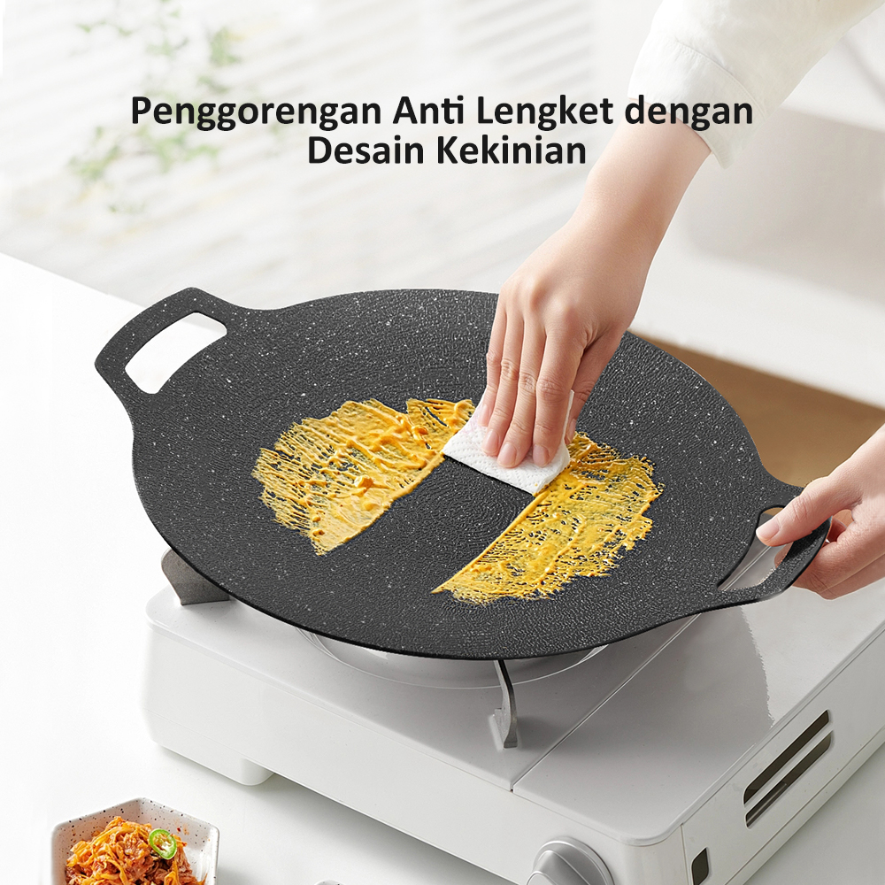 Jual Special freemir Korean Grill Pan Panggangan Bulat 30cm Wajan ...