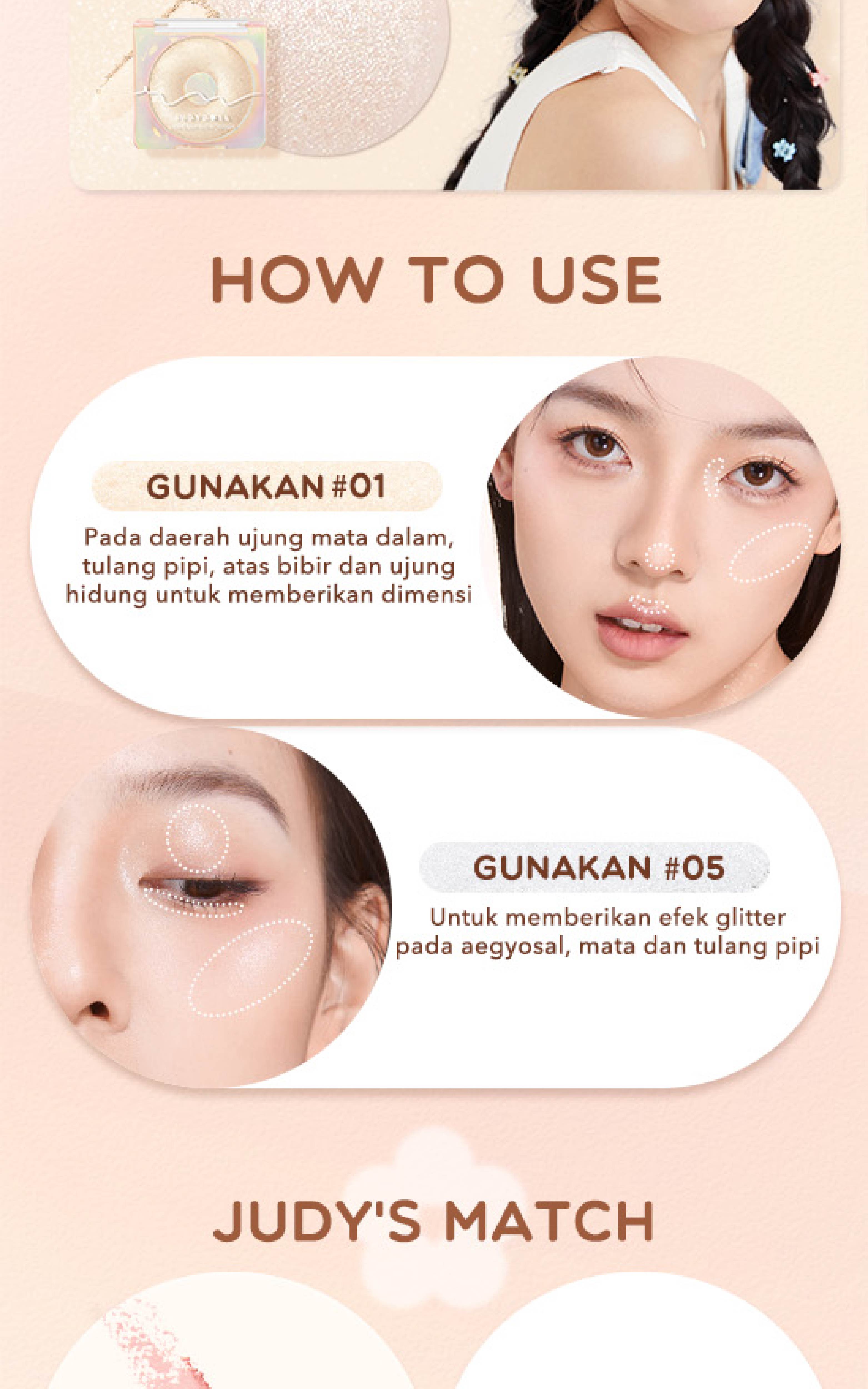 Jual Judydoll Donut Highlighting Powder - 4gr (Highlighter Powder ...