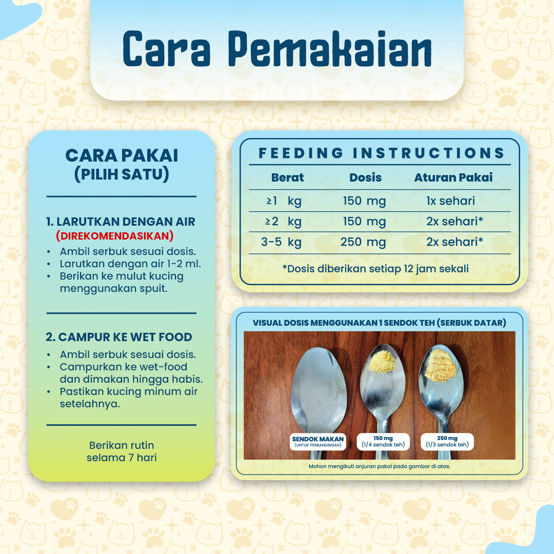 Jual Olive Care Vitamin Obat Kucing BLUE TREE Cold & Flu dengan 8 Bahan ...