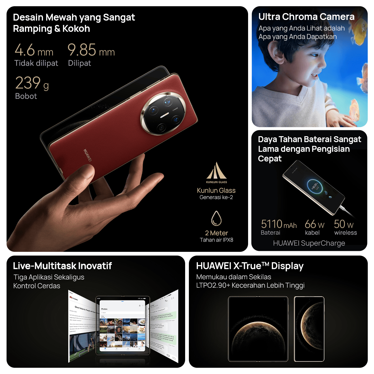Jual [BRAND DAY] HUAWEI Mate X6 Smartphone | Ultra Slim and Durable ...