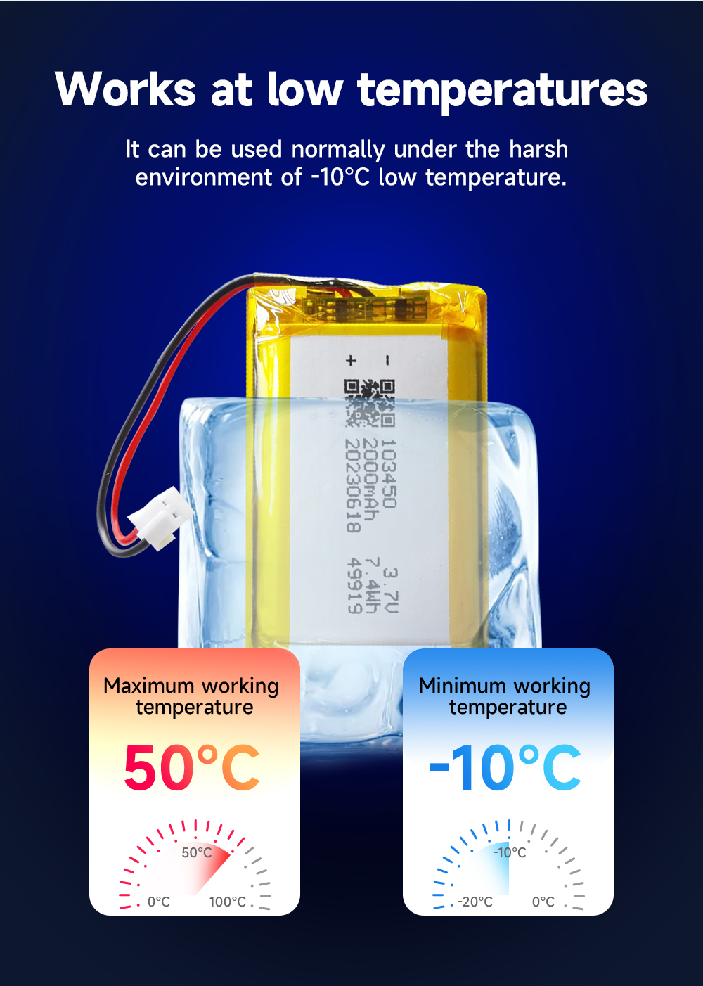 Jual PALO Baterai Universal battery 103450 10*34*52mm 3.7V Li-ion 2000mAh Perekam mengemudi ...