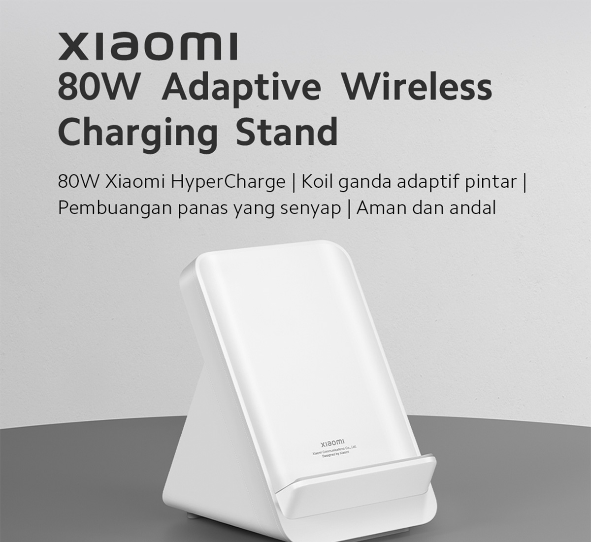 Jual Xiaomi 80W Adaptive Wireless Charging Stand | HyperCharge | Works ...