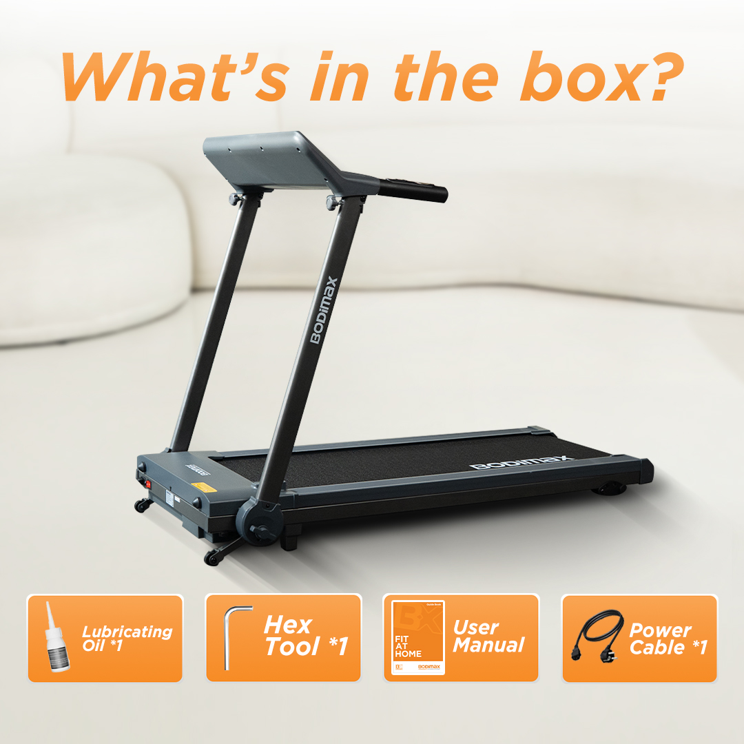 Jual BODIMAX RUNNING MACHINE PRO – FOLDING TREADMILL / GYM / ALAT ...