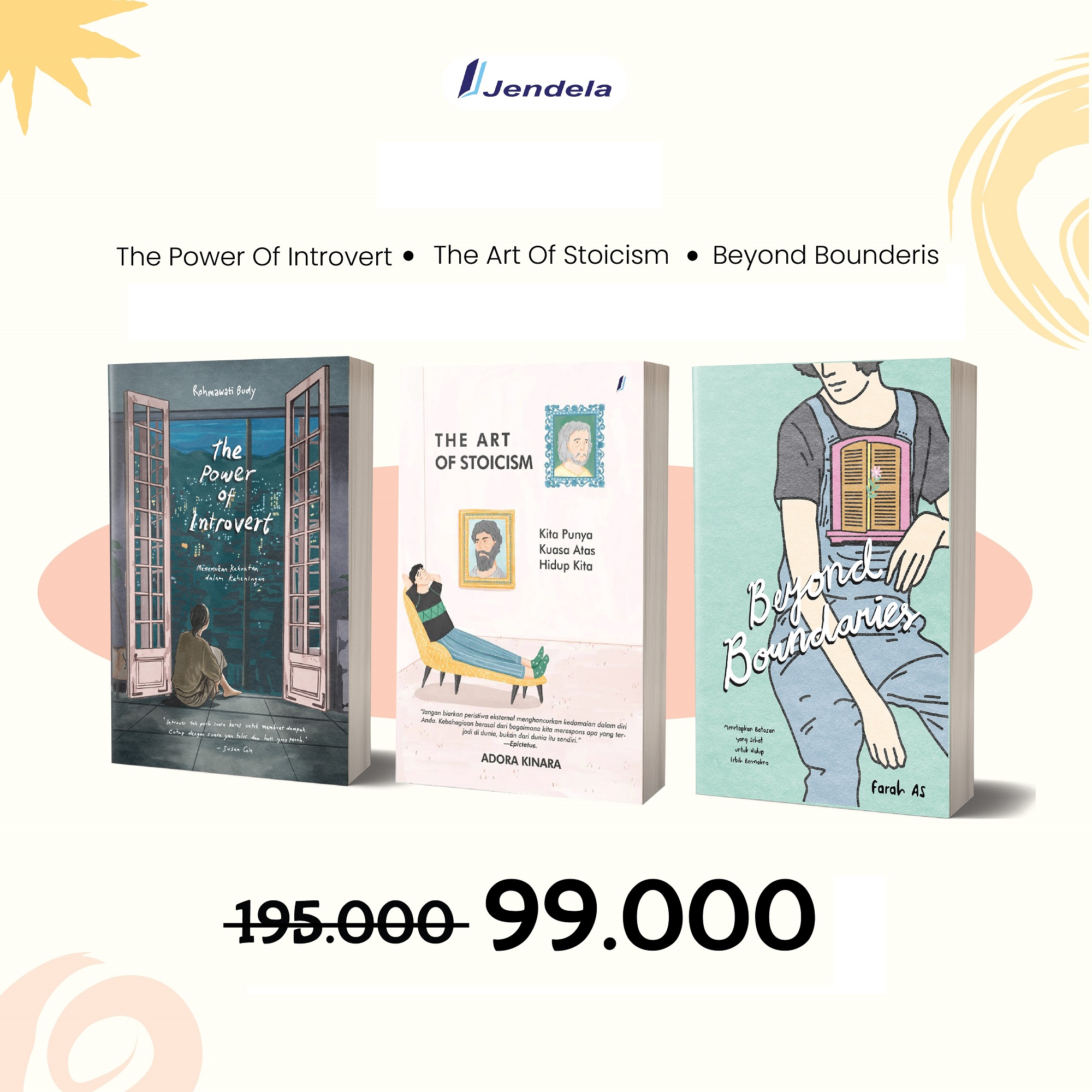 Jual Paket Bundling 99 Ribu dapat 3 Buku The Art Of Stoicism The Power Of Introvert Beyond ...