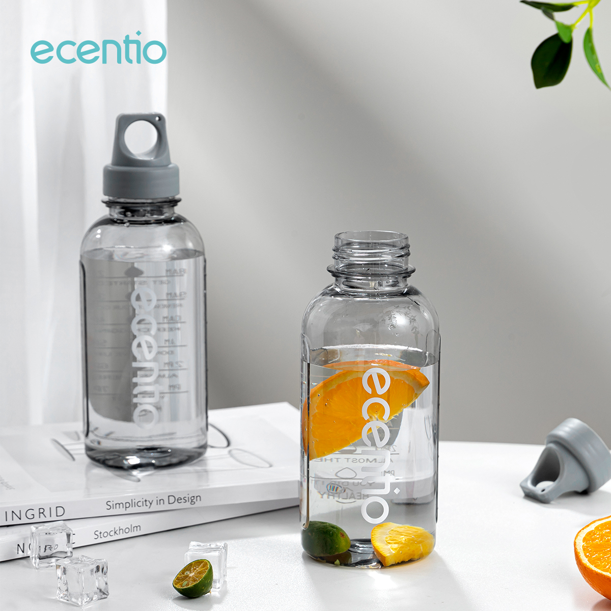 Jual 【Live Exclusive】ecentio sport botol minum portabel 500ml tempat ...