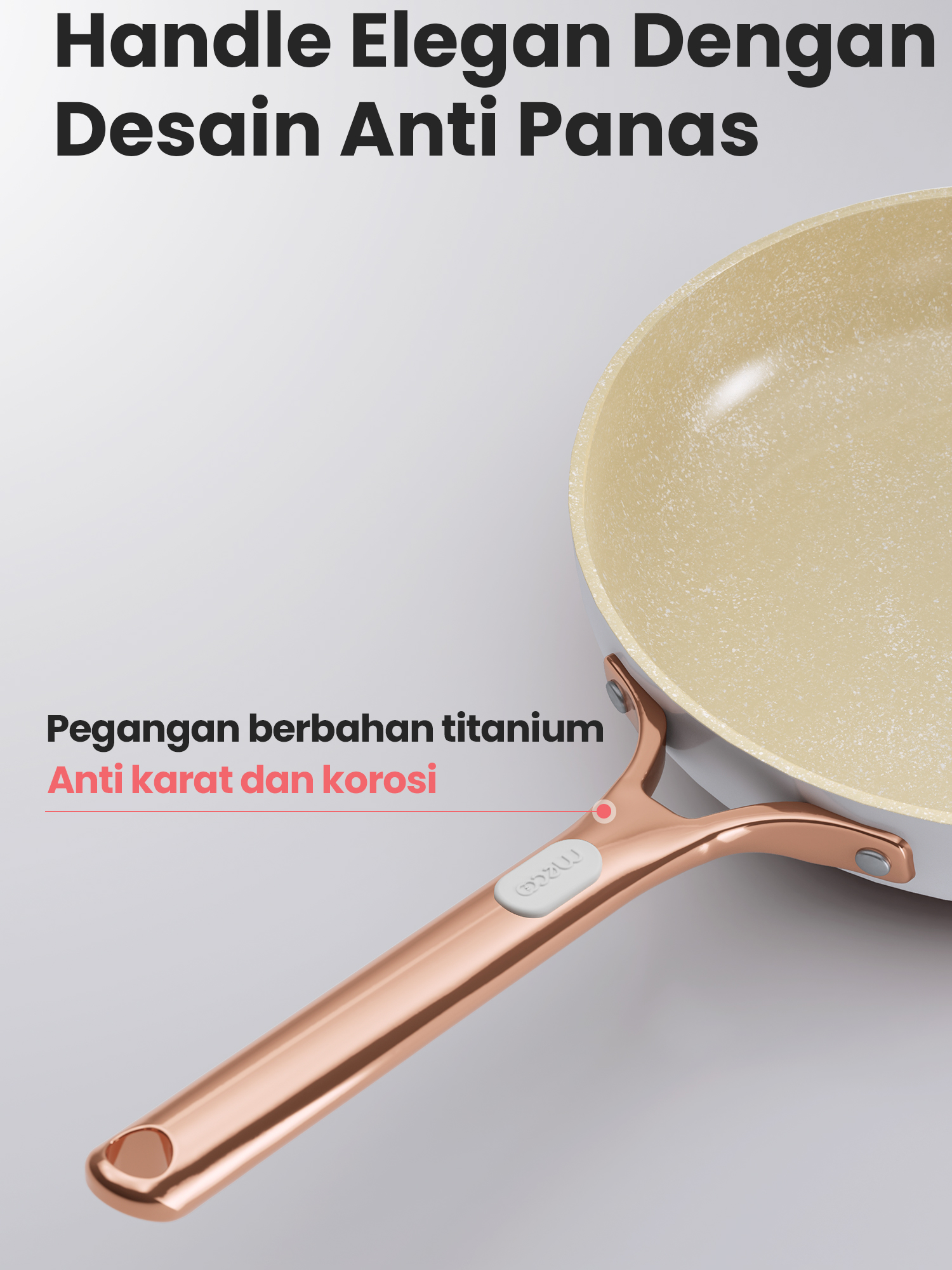 Jual Mecoo Most Aesthetic Premium Non-stick Cookware Set 7 PCS Granit ...