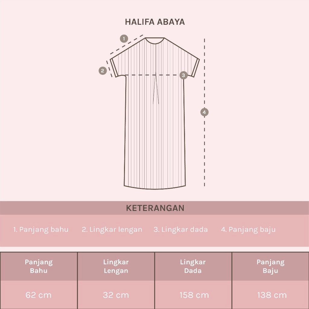Jual Lozy Hijab - Halifa Abaya Dress (Abaya Gamis Dress Haji dan Umrah Motif Salur Bahan Katun ...