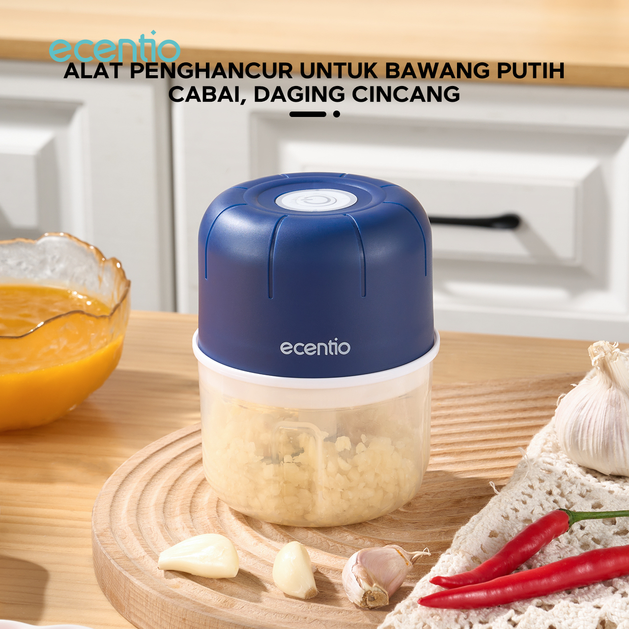 Jual ecentio Juicer Portable Mini Chopper Food Processor Alat Pembuat ...