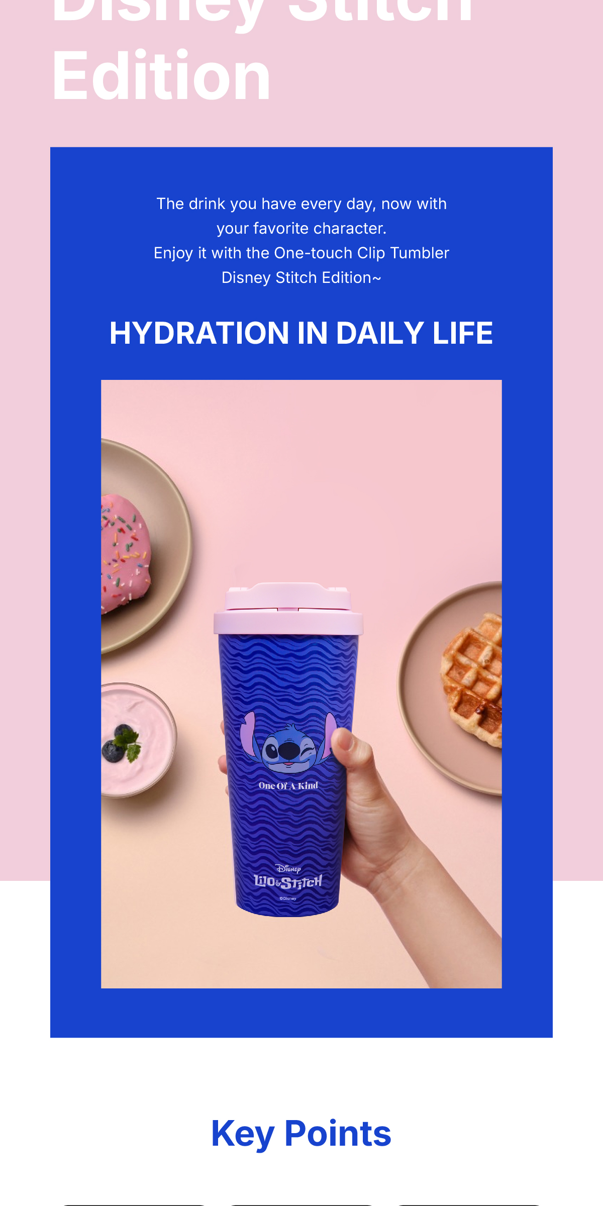 Jual LocknLock One Touch Clip Tumbler Disney Stitch Edition | Shopee ...