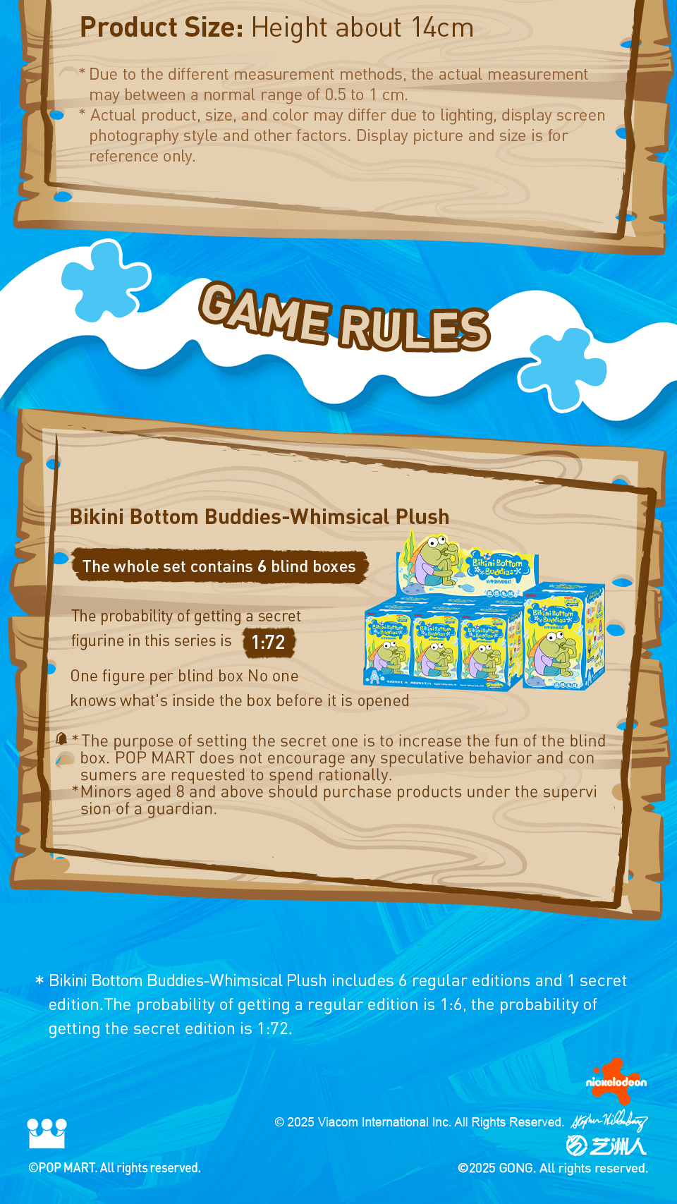 Jual POP MART Bikini Bottom Buddies - Whimsical Plush Blind Box ...