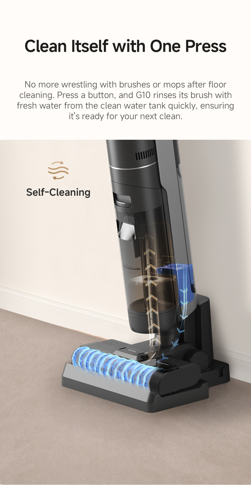 Jual Dreame G10 Wet and Dry Vacuum | Edge Cleaning | Mess Detection ...