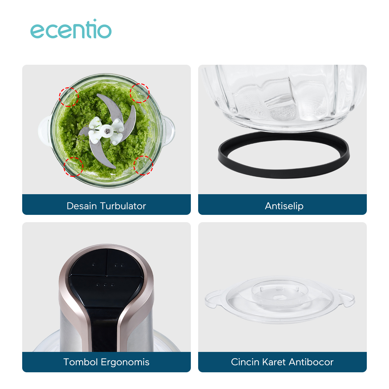 Jual ecentio LED Display Penggiling Daging Multifungsi 3 Kecepatan Food ...