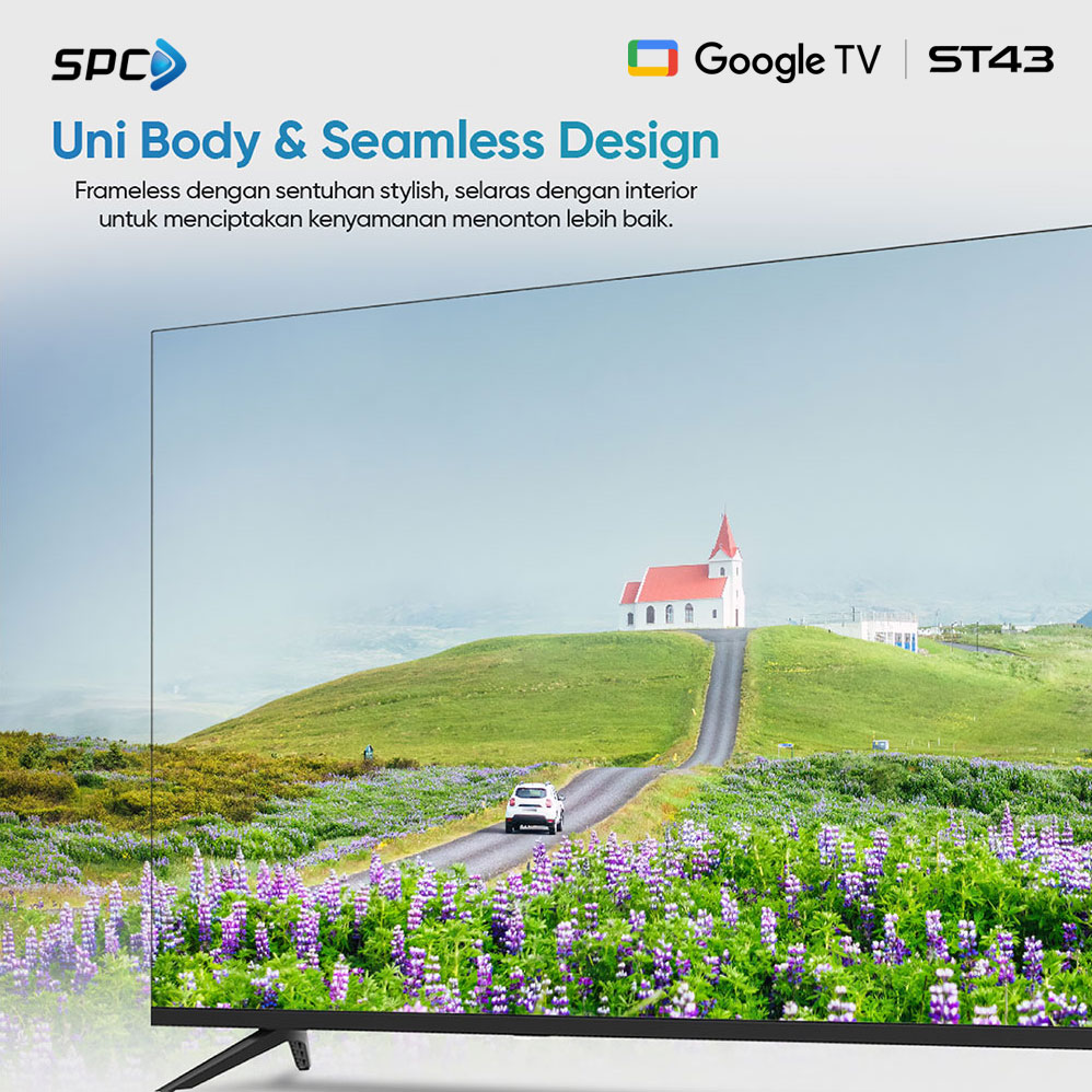 Jual SPC TV43 inch - ST43 Google TV - FHD | Dolby Audio | Google ...