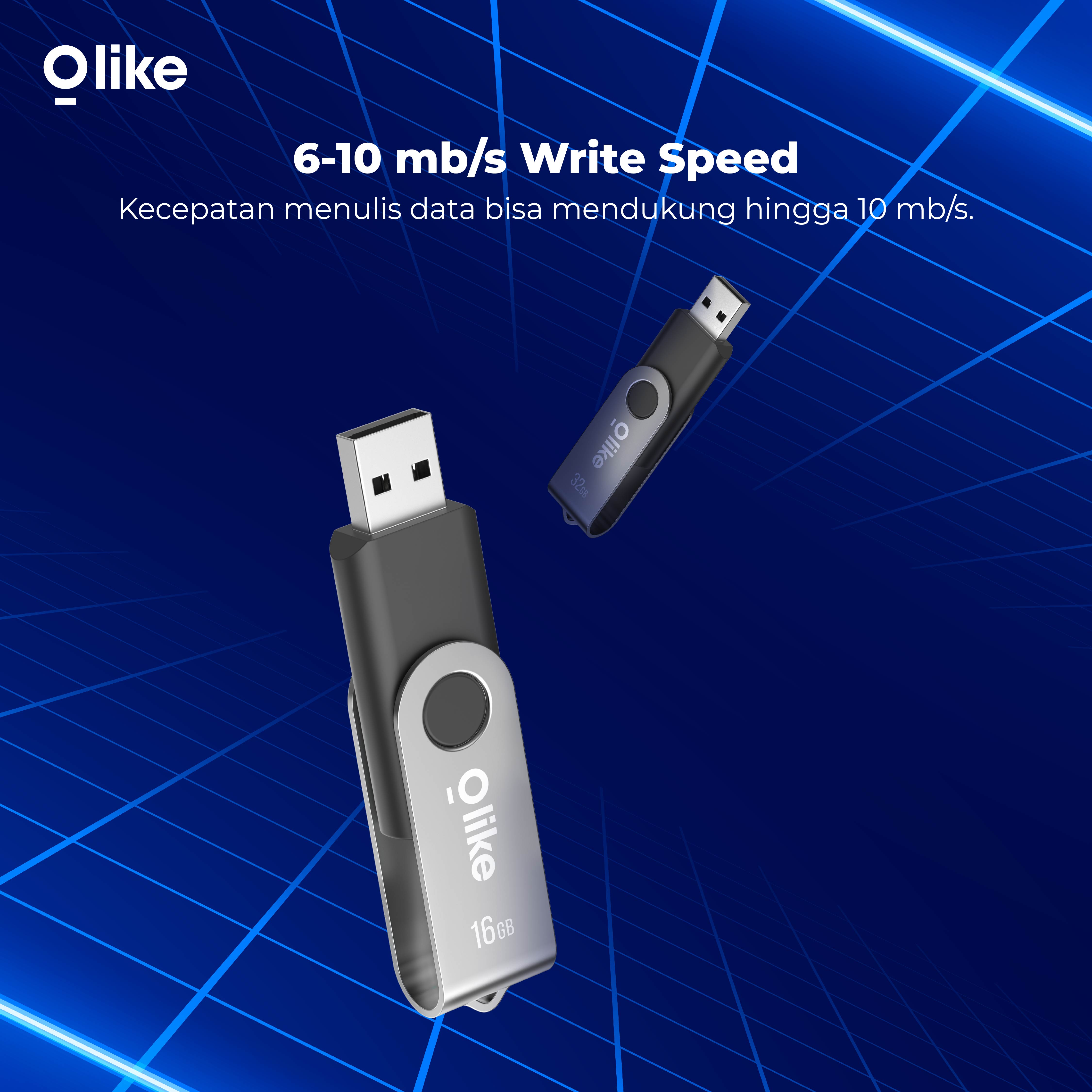 Jual OLIKE Flash Disk USB OFP2 High Speed Write & Read Up to 25 mbps ...