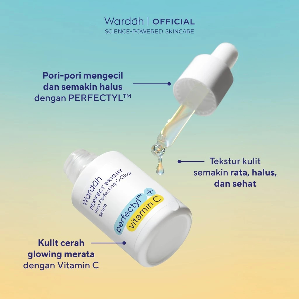 Jual Wardah Perfect Bright Perfectly Vitamin C Pore Perfecting C Glow Serum 15ml/Serum Wajah ...