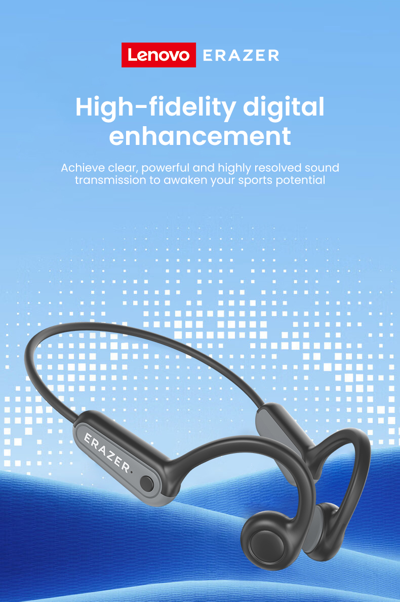 Jual Lenovo ERAZER XF22 Headphone Konduksi Tulang Earphone Bone ...