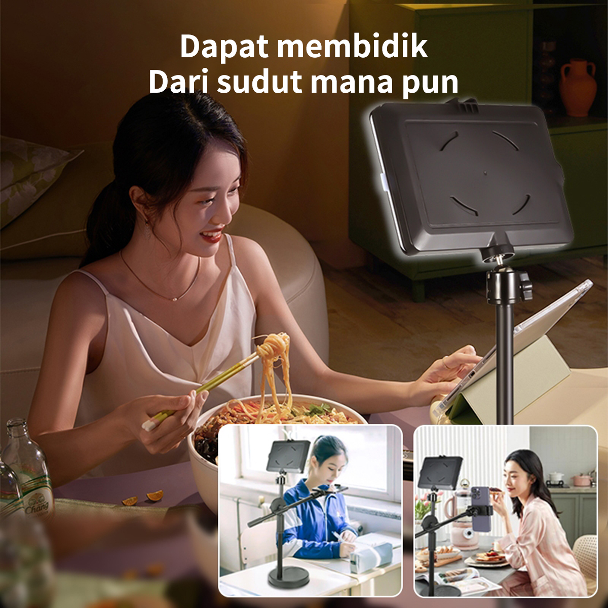 Jual Supernova Overhead Phone Stand + Led Lampu Stand Holder Phone ...