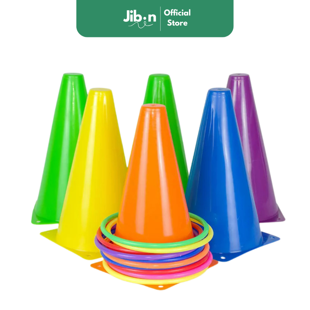 Jual [ JIBIN ] Big Cone Ring Throw - Mainan Lempar Cincin Kerucut ...