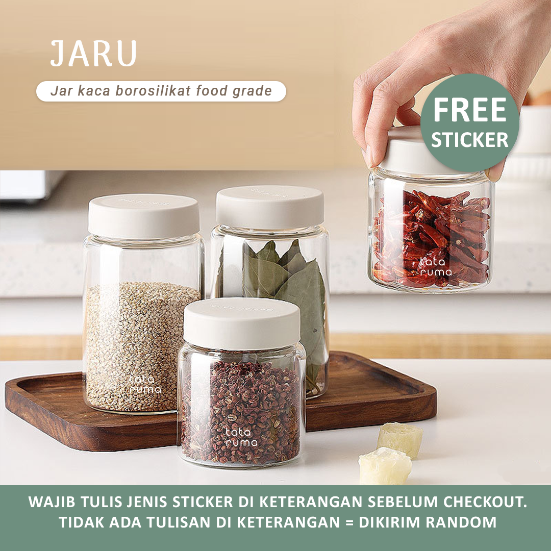 Jual TATARUMA Jaru - Jar Kaca Borosilikat Food Grade Tempat Bumbu ...