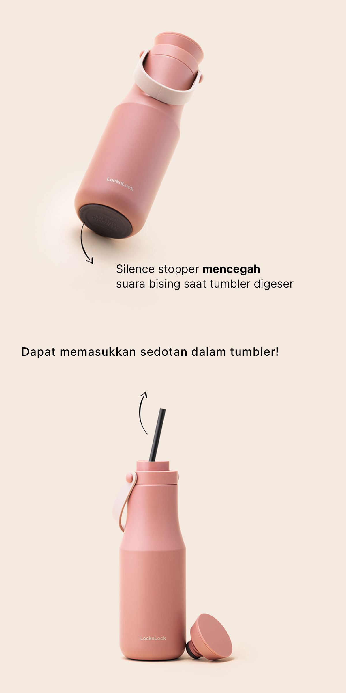 Jual LocknLock Metro Double Tumbler 710ml - LHC4203 | Shopee Indonesia