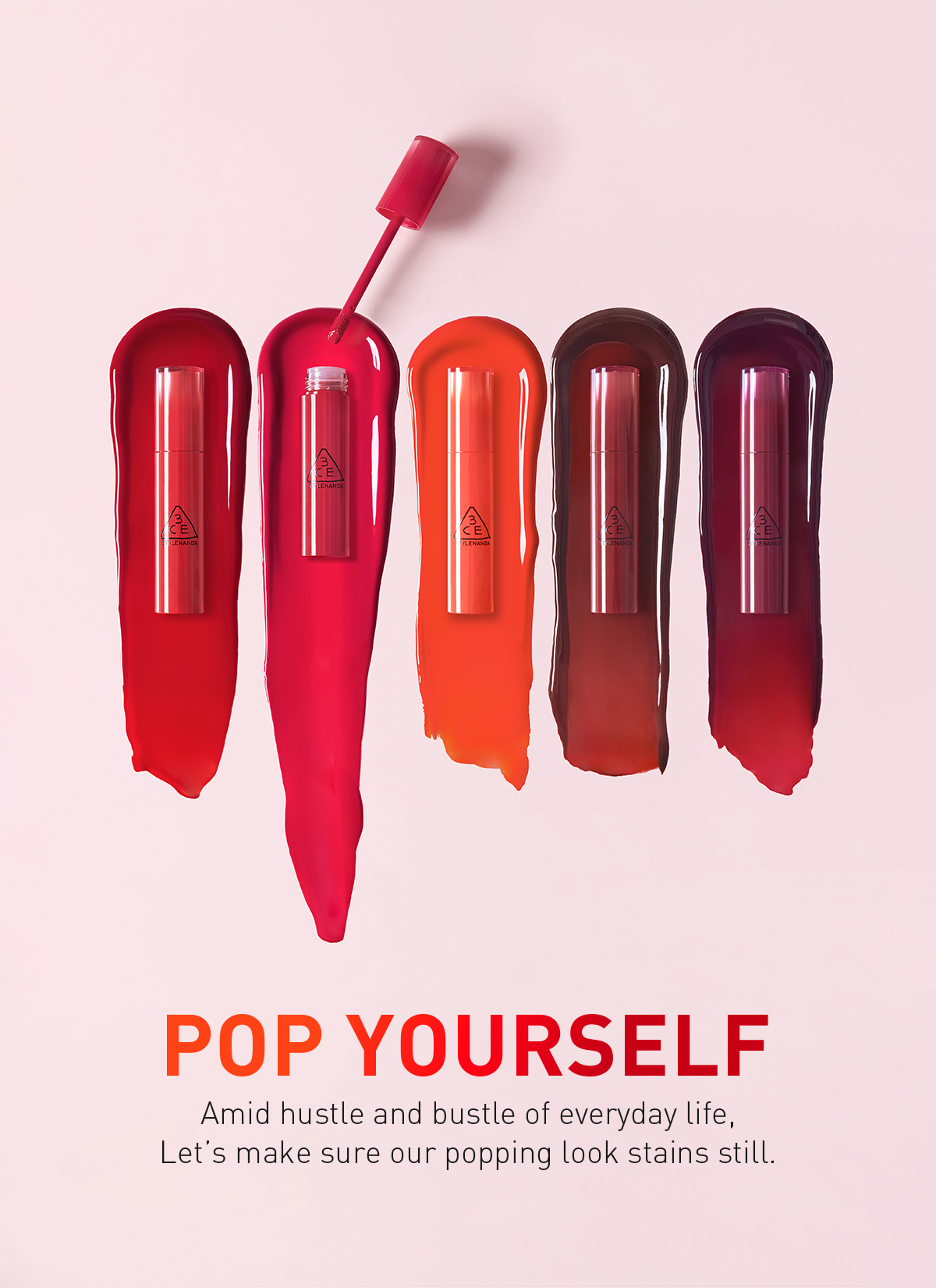 Jual 3CE OFFICIAL Pop Stain - Lip Stain Liptint Transferproof Tahan ...