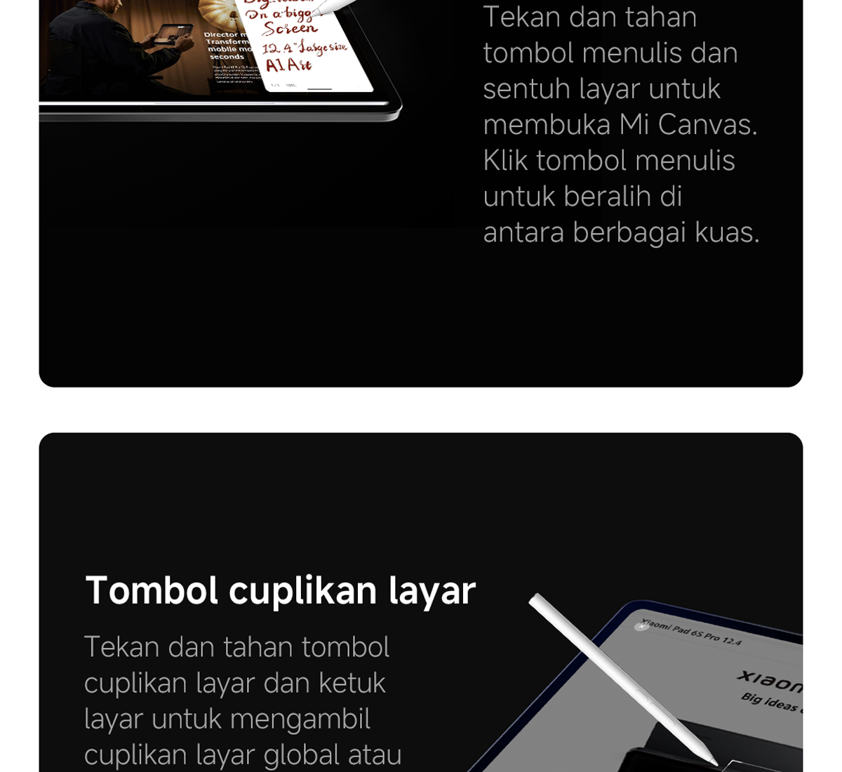 Jual Xiaomi Focus Pen | 8192-level sensitivity | 120Hz sampling rate | 3ms low latency |11 jam ...