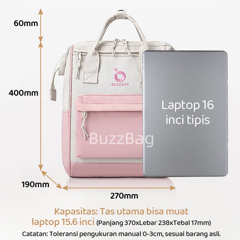 Jual Buzzbag - Ransel sekolah wanita tas sekolah korean style Ransel ...
