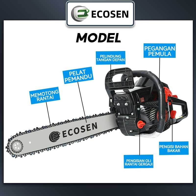 Jual DICKS 20/22/24“Mesin Potong Kayu 58CC 20/22/24" Chainsaw 2Tak Untuk /Gergaji Mesin/Mesin ...