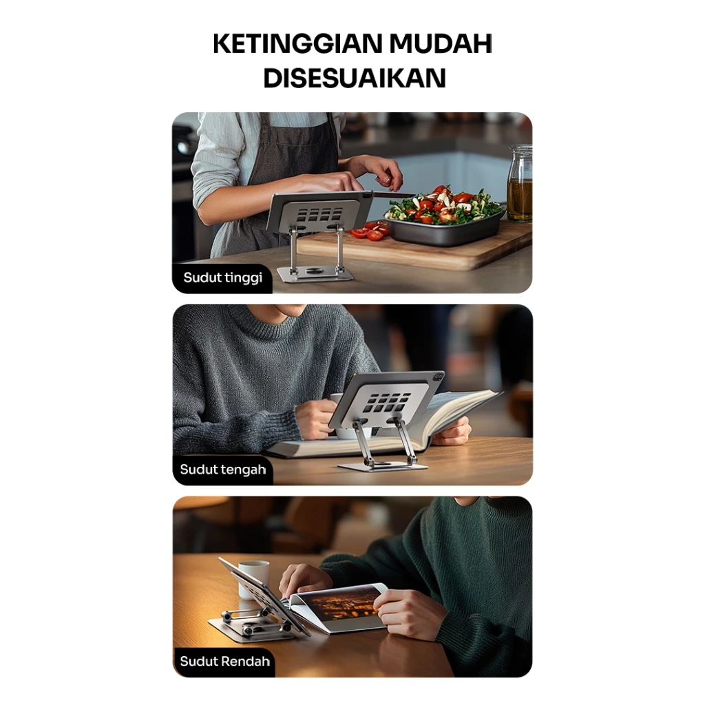 Jual ROBOT Stand Penyangga Tablet Ipad dapat Diputar 360 Derajat RT ...