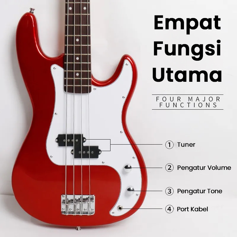 Jual Benston Music-Bass Listrik / Bass Listrik Empat Senar / Set Pemula ...