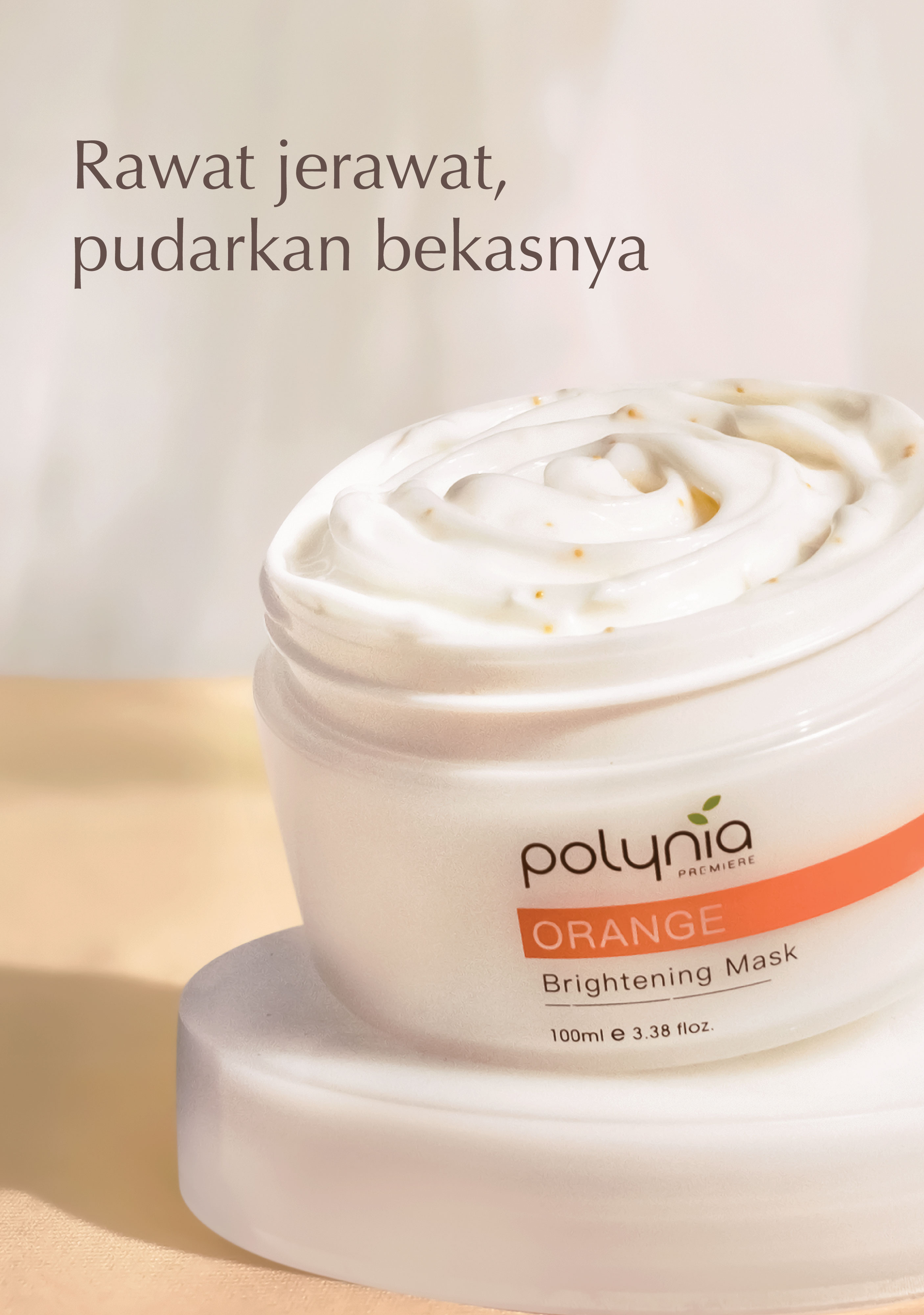 Jual POLYNIA | Orange Brightening Face Mask | Samarkan Bekas Jerawat ...