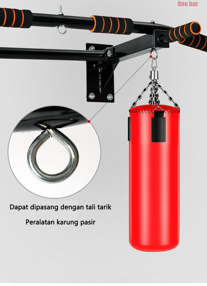 Jual Alat Pull-Up Multifungsi untuk Dalam Ruangan, Dipasang di Dinding ...