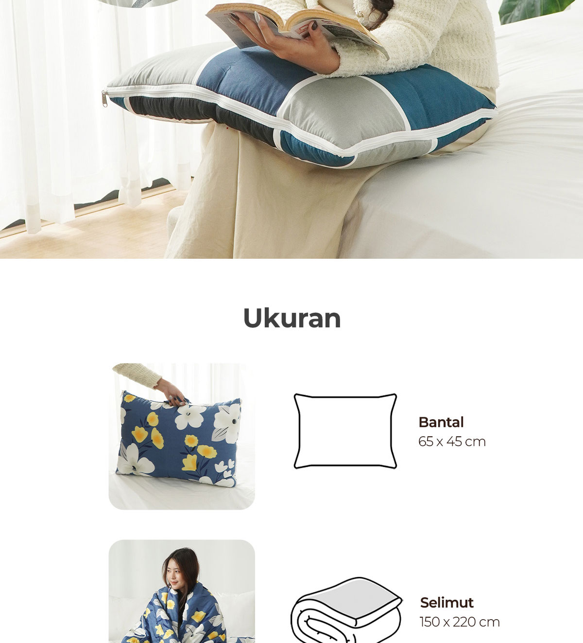 Jual Kintakun Bantal Selimut / Balmut Mini Selimut Travel Lembut ...