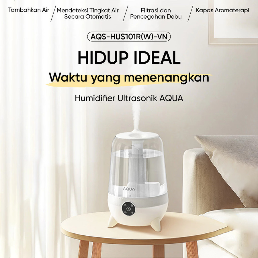 Jual AQUA HUS101R Air Humidifier 3.5L Touch Screen Pelembab Udara ...