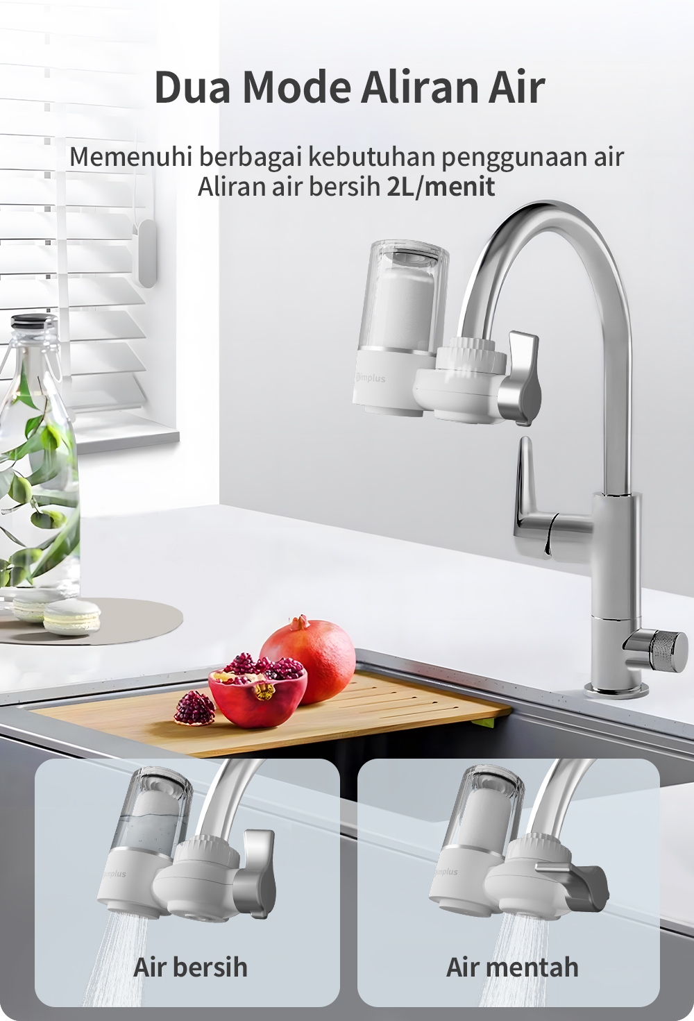 Jual Simplus Pemurni Air Keran dengan 7 Lapis Penyaringan | Shopee Indonesia