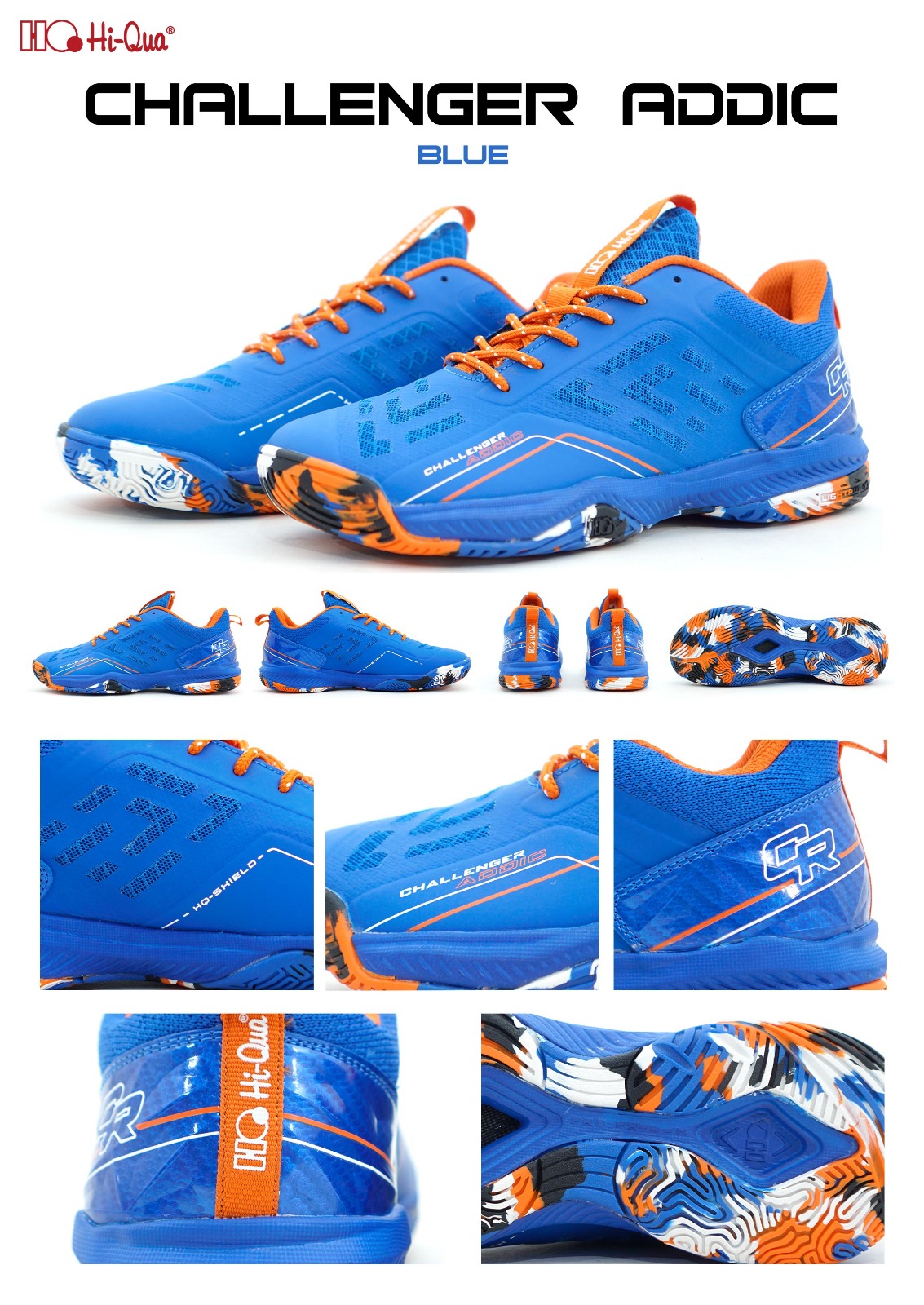 Jual Hi-Qua Sepatu Badminton Challenger Addic Bulutangkis Unisex Ringan ...